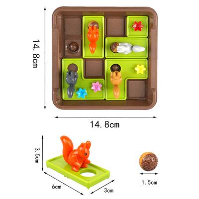Squrrels Go Nuts Sldng Puzzle Travel Game for Kds Cognt