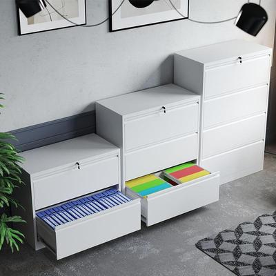 宽卡箱挂劳柜铁皮文件资料柜办公A4FC二四斗柜抽屉带锁档案柜矮柜