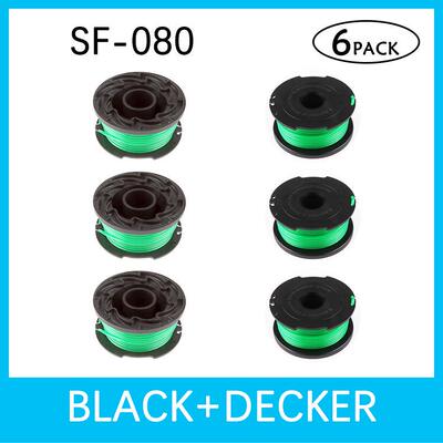袋装black+decker绿黑割草机配件打草线SF-080线轴打草头6pack