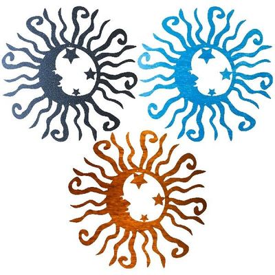2021 Wrought Iron Metal Sun Art Metal Decor TV Background