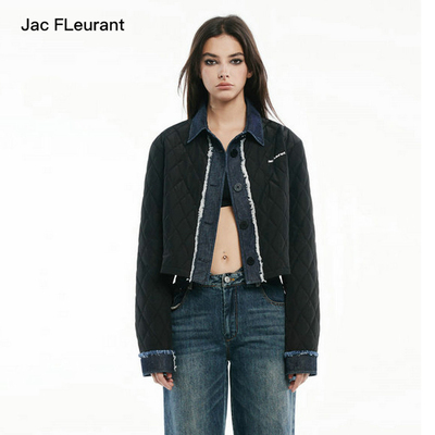 牛仔拼接棉服JACFLEURANT