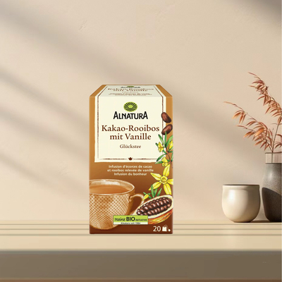 「全场300包邮」德国发货alnatura安娜图拉有机香草可可博士茶40g
