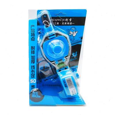 好货木工手动放线墨斗划线器新款pvc塑料回弹仪画线工具墨斗