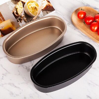 Nonstick Oval Cake Pans Heavy Duty Carbon Steel Baking Mold