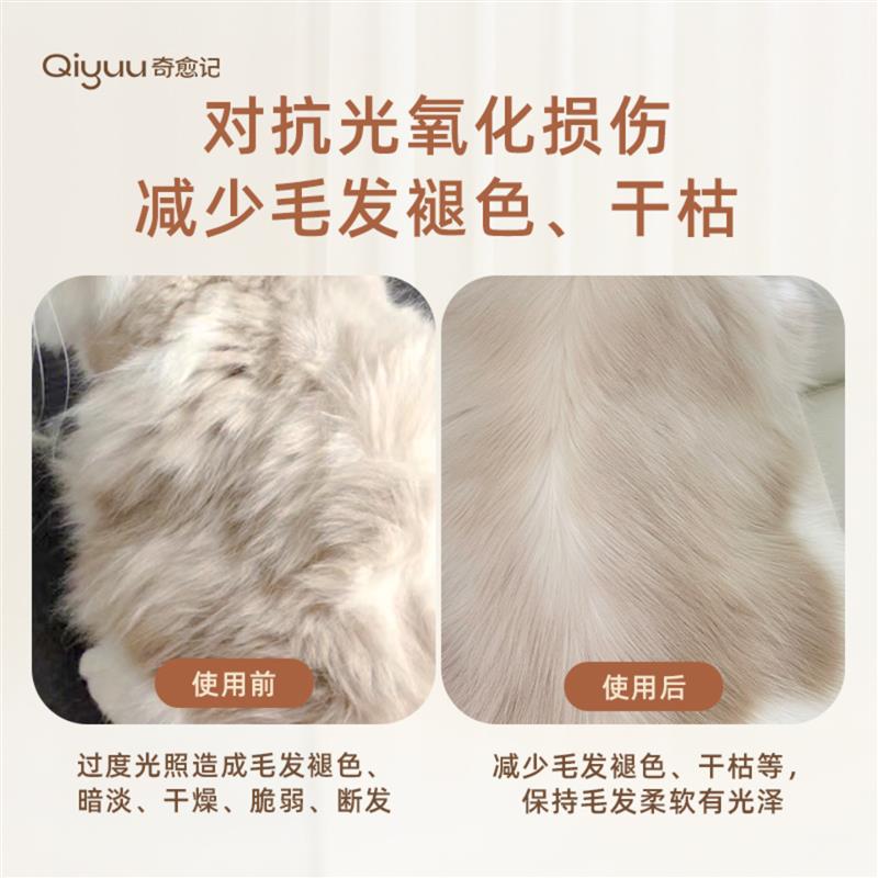 奇愈记宠物免洗清洁蛋白喷雾猫狗开结美毛除臭祛味柔顺犬猫通用