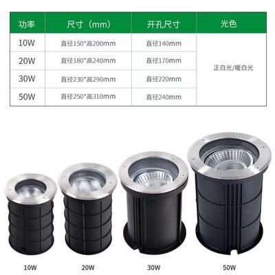调角度地灯led户外嵌入式不锈钢防水圆ITU形CB埋地O灯广场埋投光