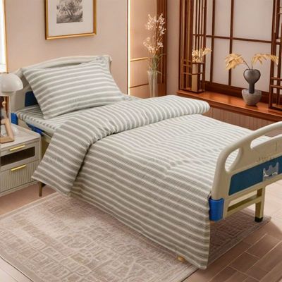 医院纯棉三件套养老院床品病房病床加厚床单被套枕套耐洗耐漂床笠