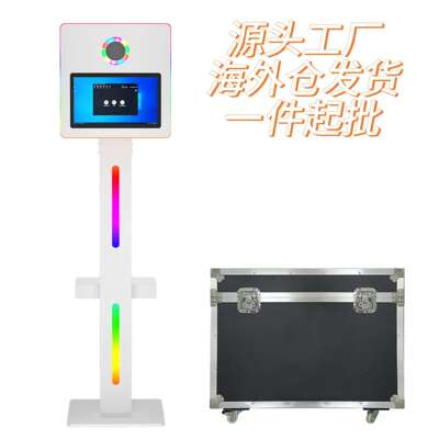新款智能板触摸屏拍照DSLR方形机360photobooth拍打照印一平体机