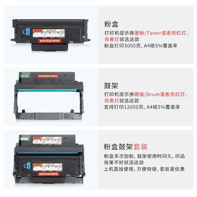 巨威适用奔图M6705DN M7106DN粉盒P3370DN P3325DN碳粉盒M6706DN