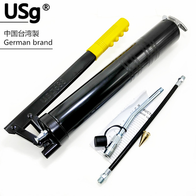 德国usg手动黄油枪高压600cc单杆大容量挖掘机润滑设备加注牛油枪