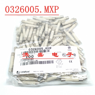 0326005.MXP 美国力特6*32陶瓷保险丝管326 T5A 250VP 延时慢熔断