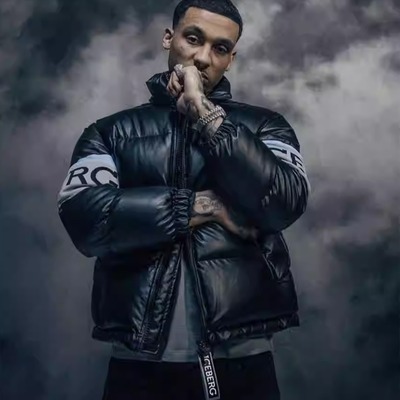 伦敦drill街头刺绣嘻哈棉服立领