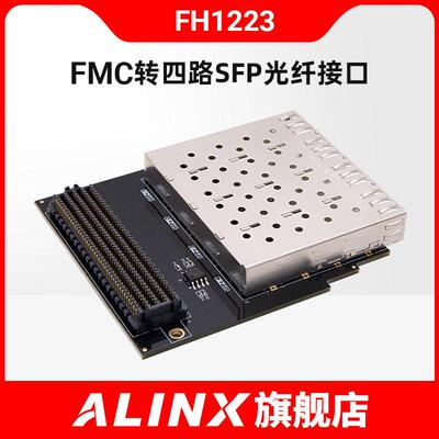 Alinx Fpga开发板支持4路Sfp 10g光纤模块Hpc Fmc适配器板卡