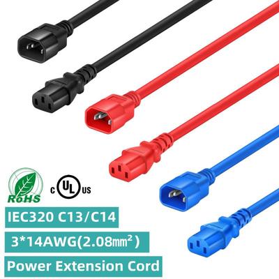 pdu电源线 线C13-C14主机壳UPS伺服器延长线 线三孔2.08平方C13转