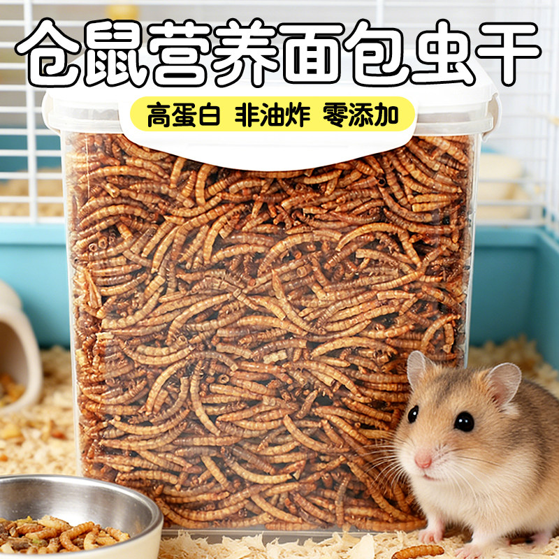 仓鼠面包虫干金丝熊花枝鼠鼠类专用面包虫干粮食宠用小零食用品