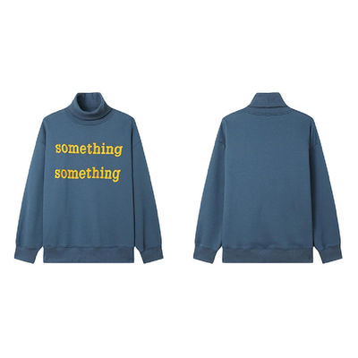 专柜价759【语】高领加绒保暖撞色字母绣花套头卫衣30403/天-139