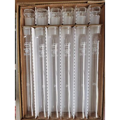 具塞比色管10/25/50/100ml已比组一组12支倒置不漏水可开票包破损