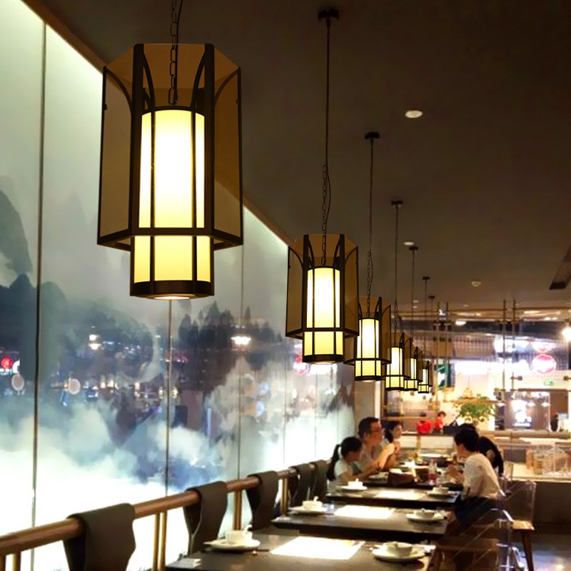 新中式餐饮酒店设计师吊灯火锅店茶楼铁艺样版房创意饭店餐厅吊灯