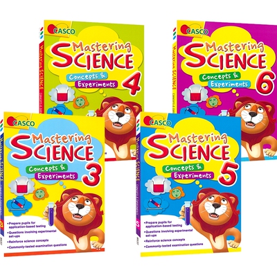 Casco Mastering Science Concepts & Experiments 3-6 新加坡科学 概念和实验 3-6年级 英文课外练习 英文原版进口图书