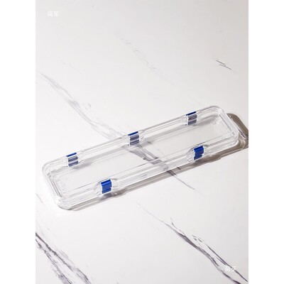高弹悬膜盒盒芯浮片存放盒展纳示FUV盒防震盒晶圆硅片收盒透明塑