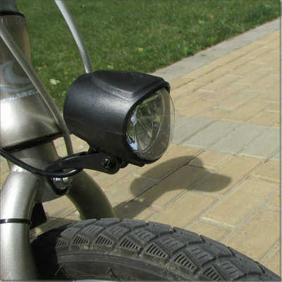 电动车车灯二合一前灯喇叭内置扬声器组合开关高亮36v48v电动车