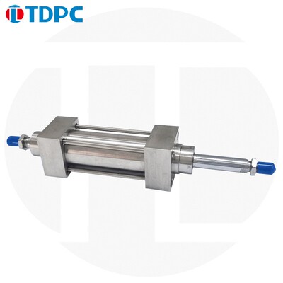 37500不锈钢耐高温气缸可P调缸BSCJ80X50X100通4达气气缸TDC