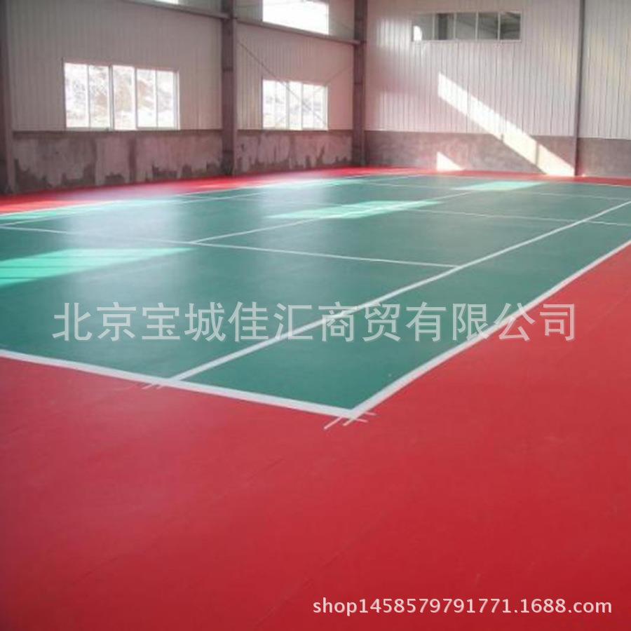 大量销售PVC室内地板篮球羽毛球网球运动地板塑胶地板健身房