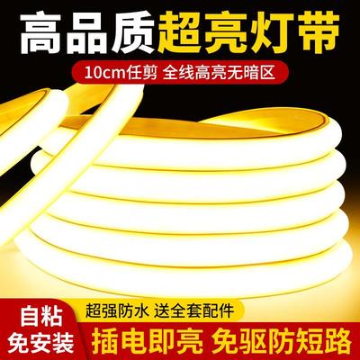 2IBU用20V服衣装led灯带室内白光商柜化妆镜柔店性自粘氛围灯条暖