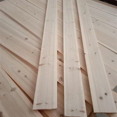 装修板子实木板1*10*198cm杉木长条板护墙板两面抛光天然实木材料