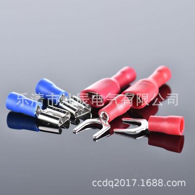 新款直销跨境货源140pcs红蓝冷压端子盒装 快速接线端子组合 公母