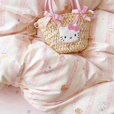 小RUE学清新纯棉单床上件套全棉床品碎花被套生宿四舍床人三件套