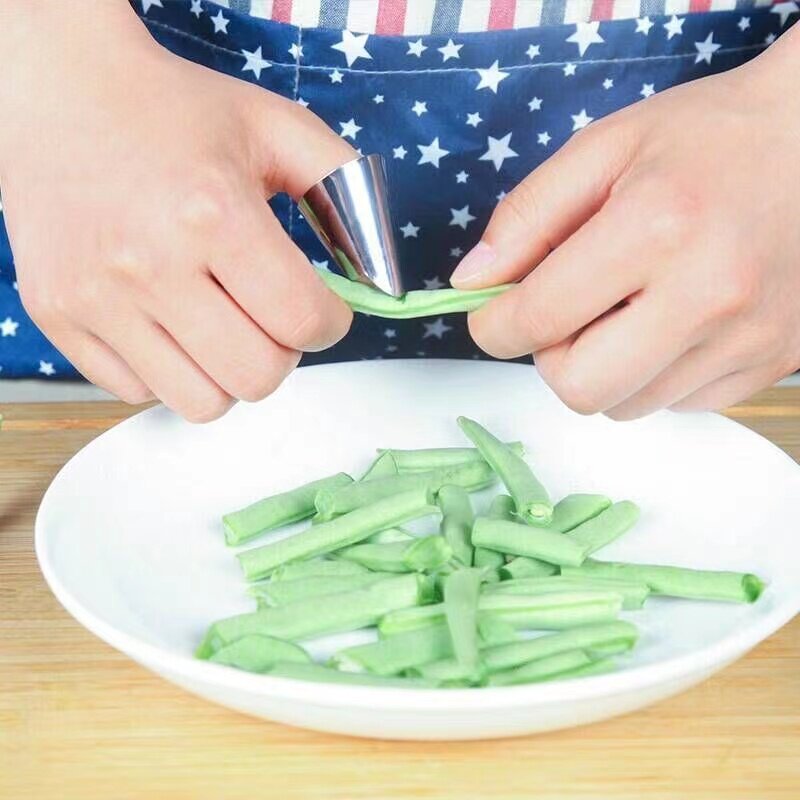不锈钢摘菜铁指甲护指神器指头保护套指套手指套剥蒜掐毛豆拇指刀