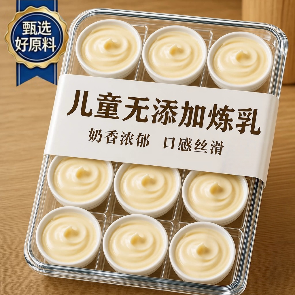 正宗儿童无添加熊猫炼乳官方旗舰店小包装烘焙家用炼奶蛋挞淡奶油