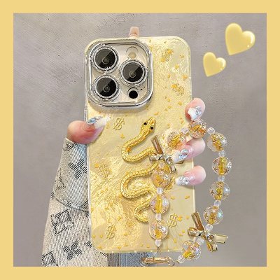 金蛇贴件精孔冰川纹适用苹果16pro手机壳iphone14max小米15华为mate70nova13p60k50reno12荣耀200x100note11