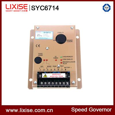发电机组并机模块，SYC6714同步器，并机柜自动同步器