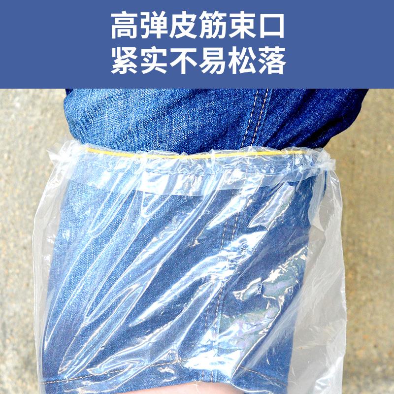 热销一次性雨鞋套高筒过膝防滑耐磨塑料脚套专用骑行防雨防水漂流