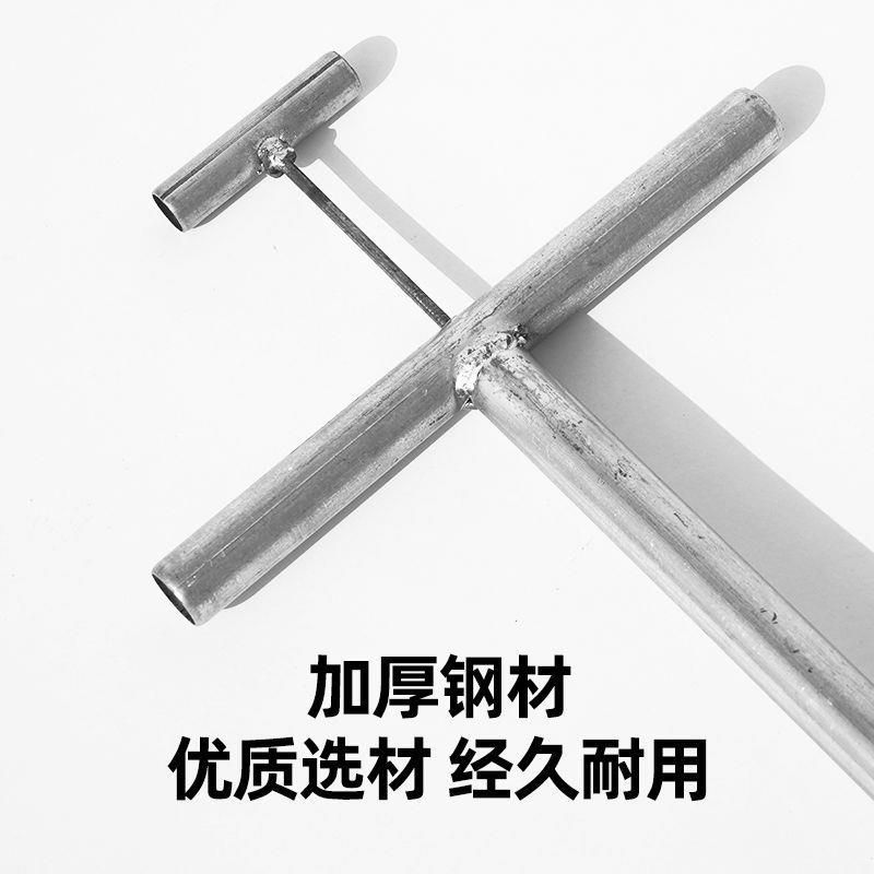热销多功能不锈钢打孔器圆孔打洞栽苗脱坑刨坑器手动移苗器菜苗取
