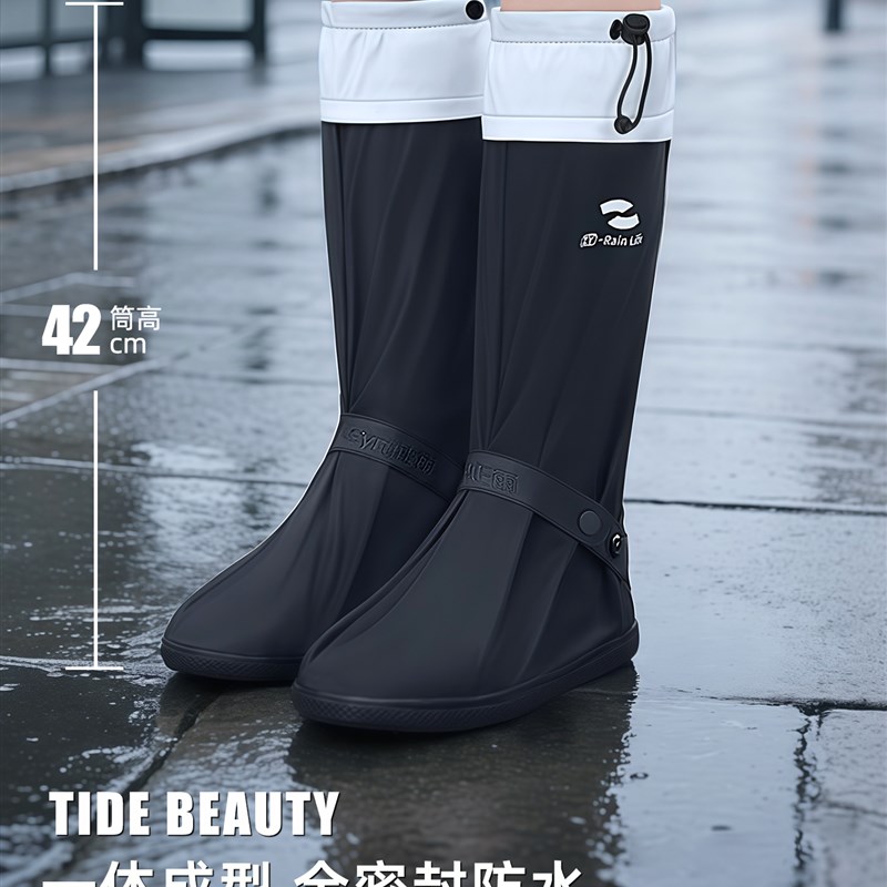 热销雨鞋男女款鞋套防水防滑加厚耐磨下雨天防雨脚套骑行暴雨专用
