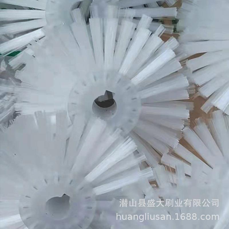 工业毛刷轮滚筒刷抛光除尘毛刷圆形尼龙丝毛刷防静电小毛刷直供
