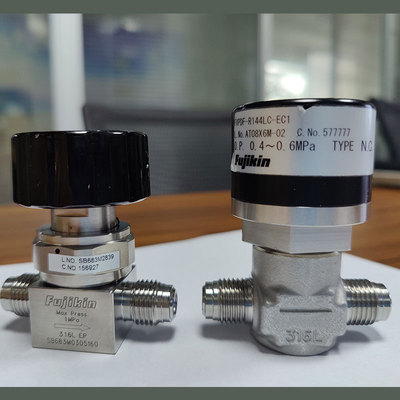 富士金 MVCR 低压高压隔膜阀 1/4气动 手动 FVPDF-R144LC-EC1