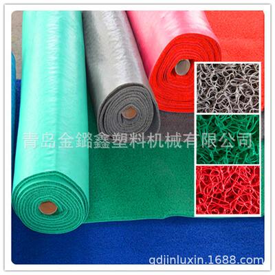 pvc大红防滑垫可裁门剪加厚丝圈地垫门垫垫进楼梯门脚口室004地外