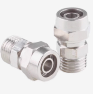 快拧接头XES01/04-D4/D6/D8/D10/D12/D16-M5/1/2/3 外螺纹 直接头