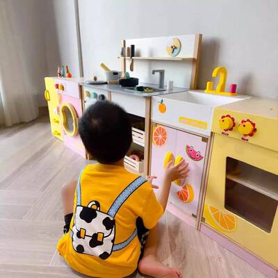 Toyo仿Wo儿童过家家玩具木制小家电冰箱切水果厨玩具真蔬57353菜