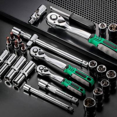 工61装件套中飞套筒套10m8m系列3/棘轮汽修工具PII套筒扳手随车具