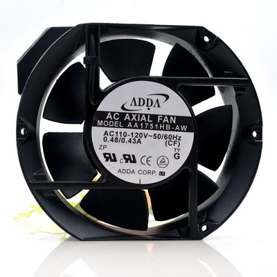 ADDA AA1751HB-AW 110-120V 0.48/0.43A 17CM 17251铝框交流风扇