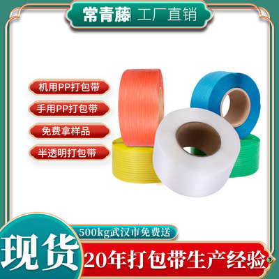 白色打包带半透明白PP打包带全半自动打包机用打包带不卡带包装带