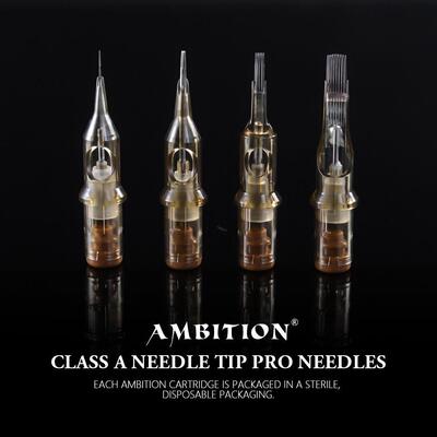 Ambition纹身针单排针割线打雾RL一体针纹发纹眉针一次性夏安圆针