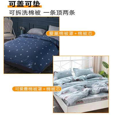 棉絮花秋被子025ltao8447年新款子被子冬天加厚保棉暖床垫上面2铺