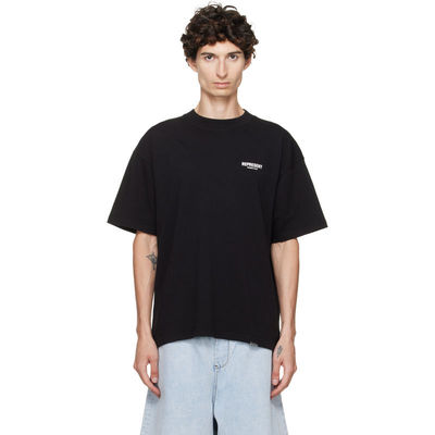 Represent 男士 T恤 黑色 Printed Owners Club