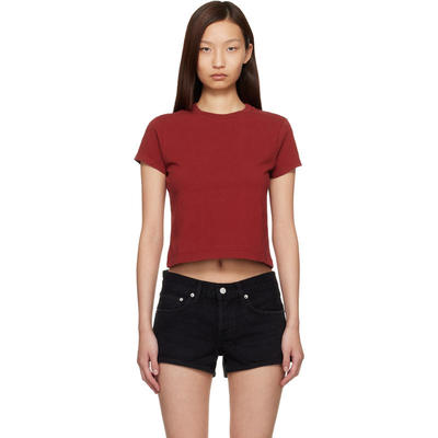 AGOLDE 阿戈尔德 女士 T恤 红色 Adine Shrunken